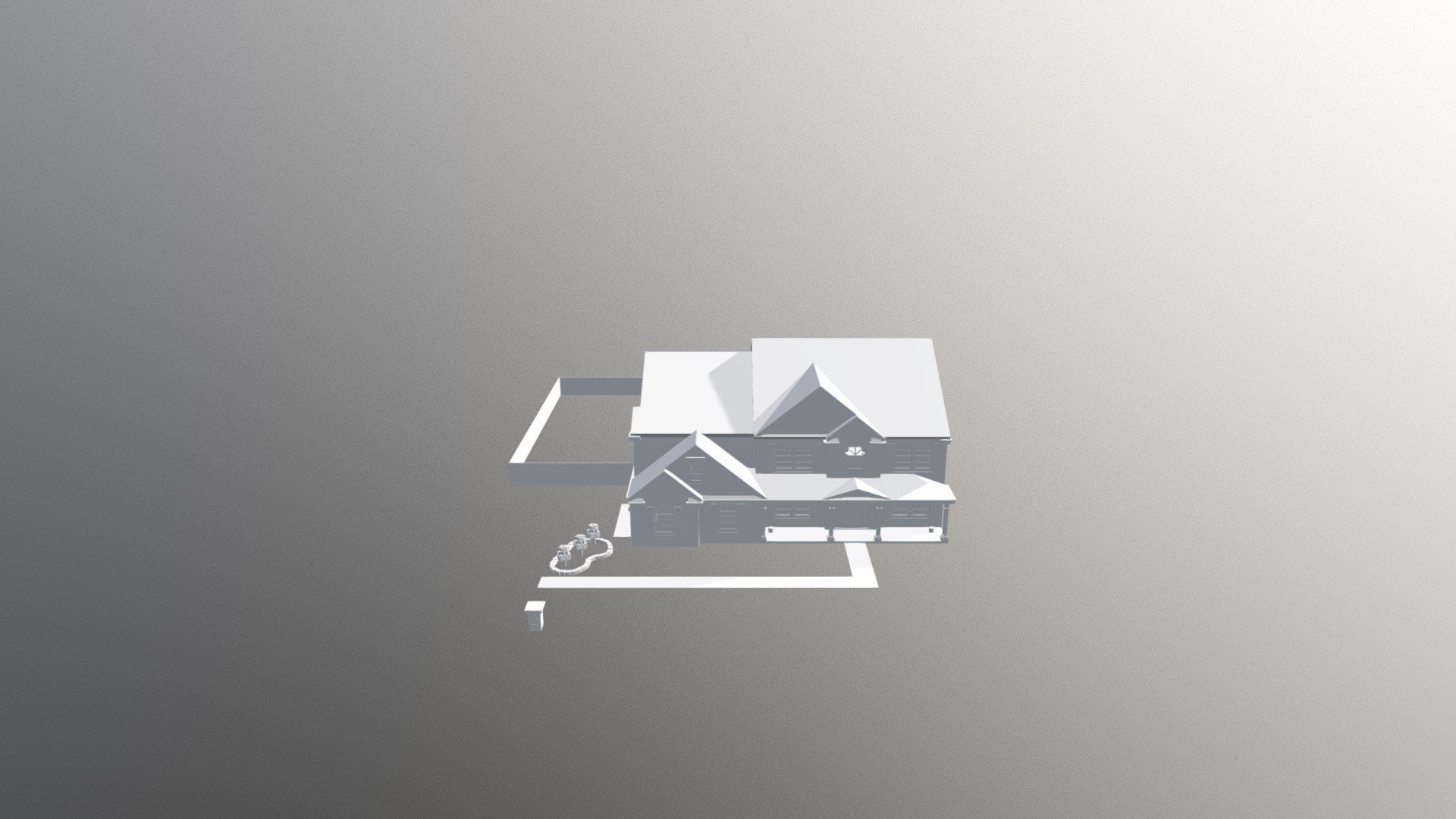 Beautiful House - Download Free 3D model by Luke Steel (@luke.steel ...