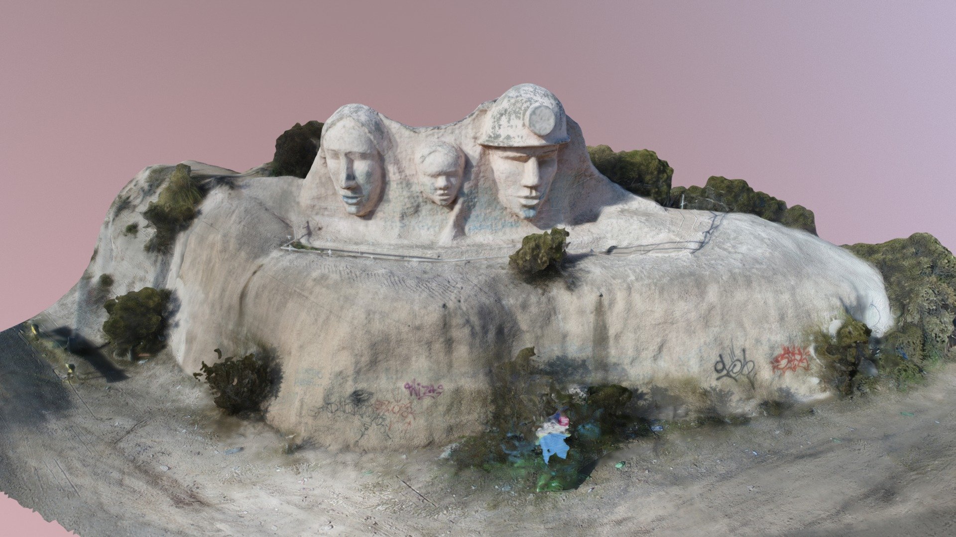 Escultura Familia Minera, Machalí - 3D model by Austral Condor ...