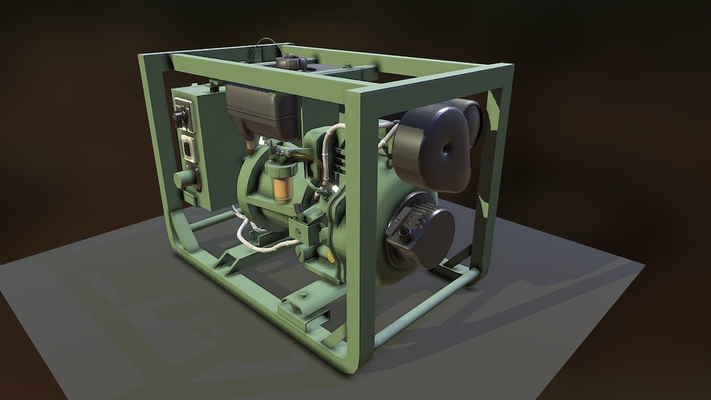 Military 2 Kilowatt Generator - 3D model by DPMA (@DanTronMcTronDan ...
