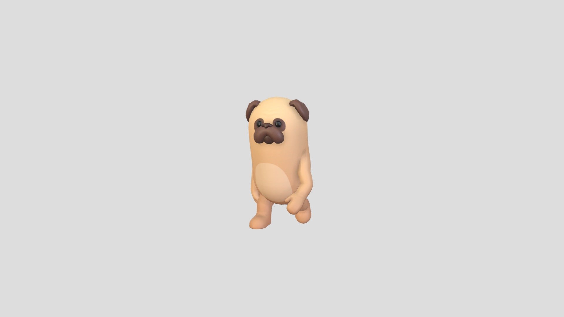 Rigged Pug Dog Character - Buy Royalty Free 3D model by bariacg ...