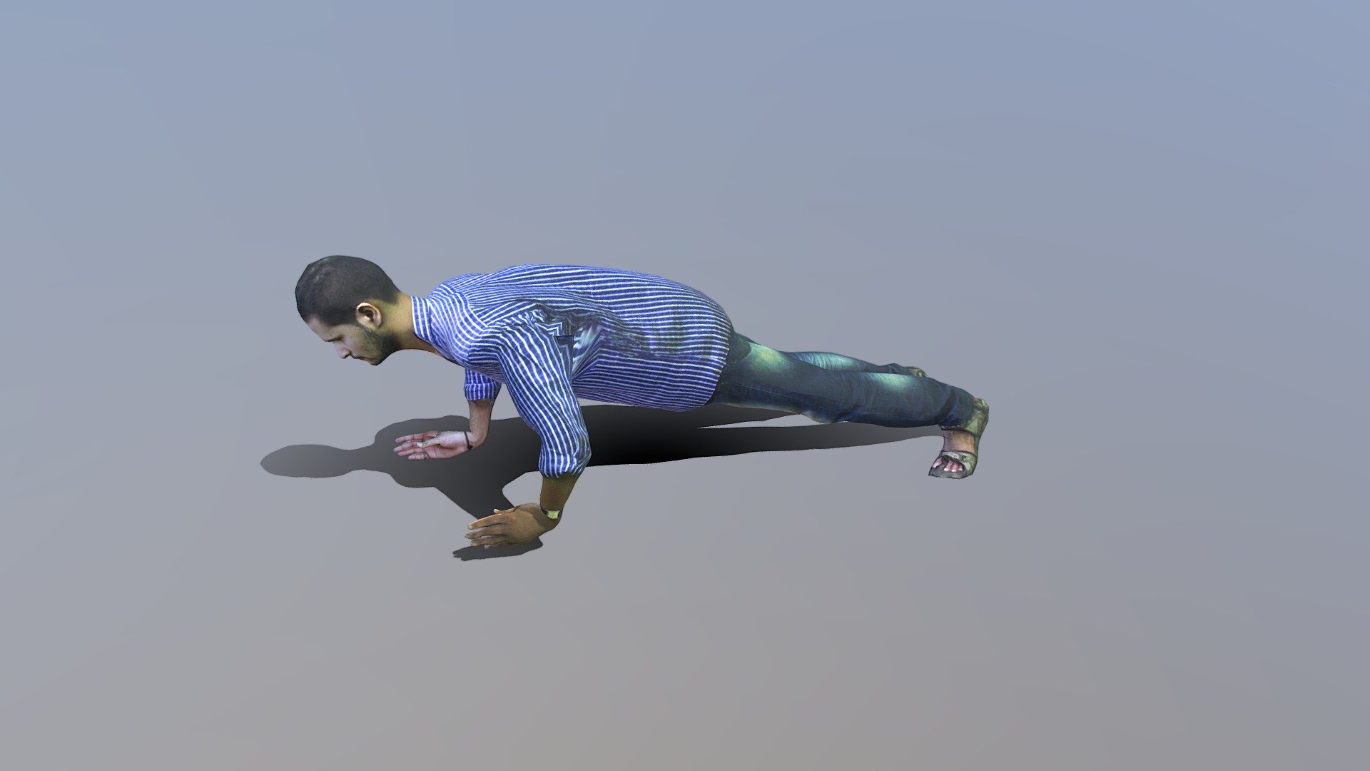 Anup 3D Animation - Push Up - 3D model by Perspectiv (@nagaraj.bhat ...