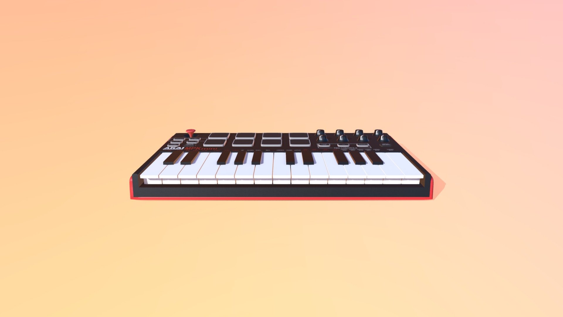 MIDI Keyboard - 3D model by JohnPhillips [f109401] - Sketchfab