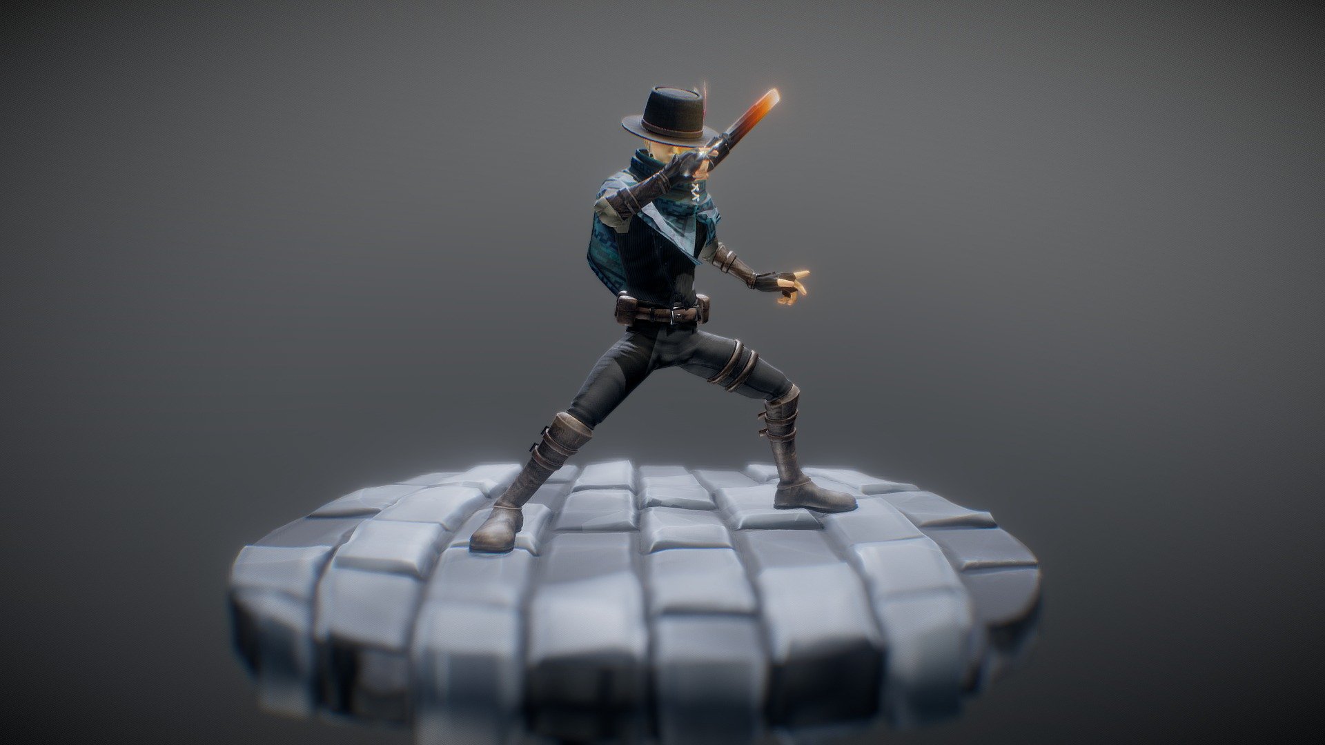 The Gunslinger - 3D model by LuisAR [f10a29f] - Sketchfab