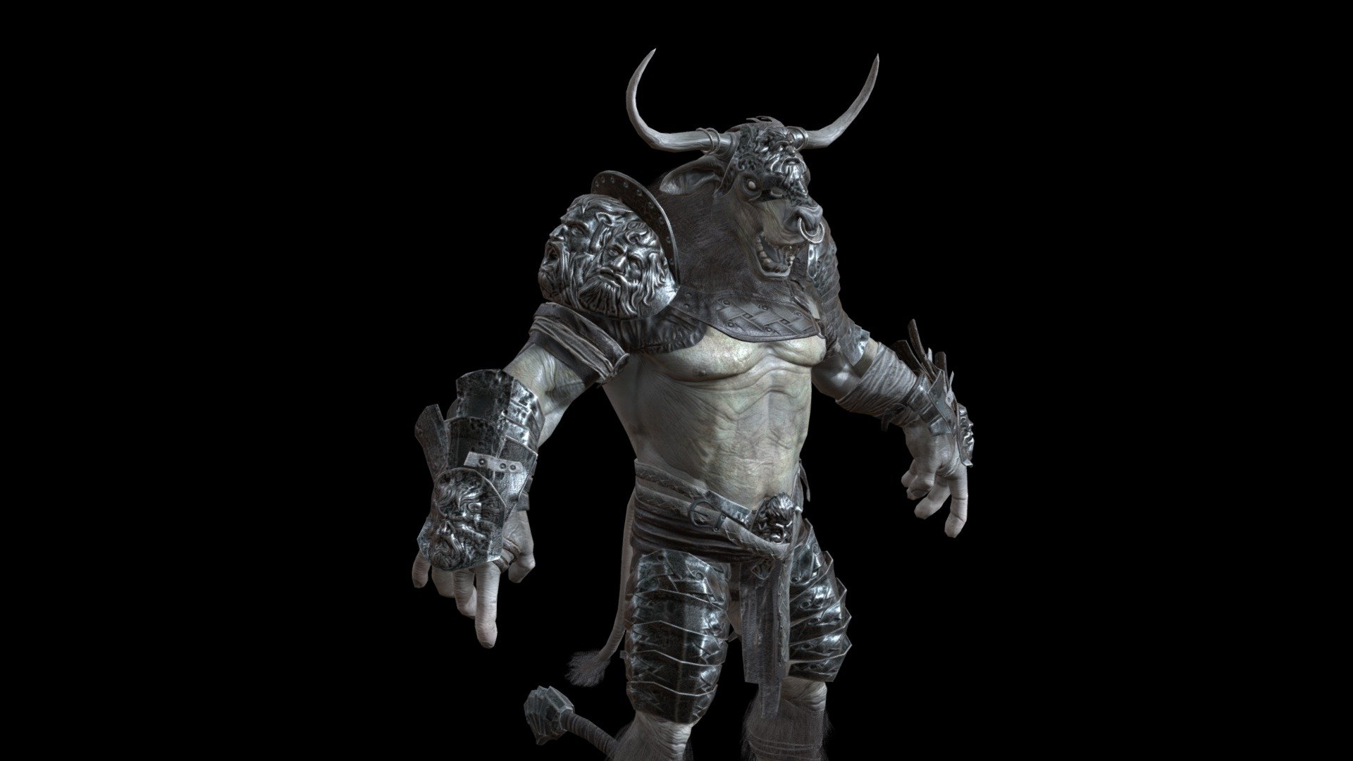 Minotaur - Buy Royalty Free 3D model by dremorn [f10a504] - Sketchfab Store