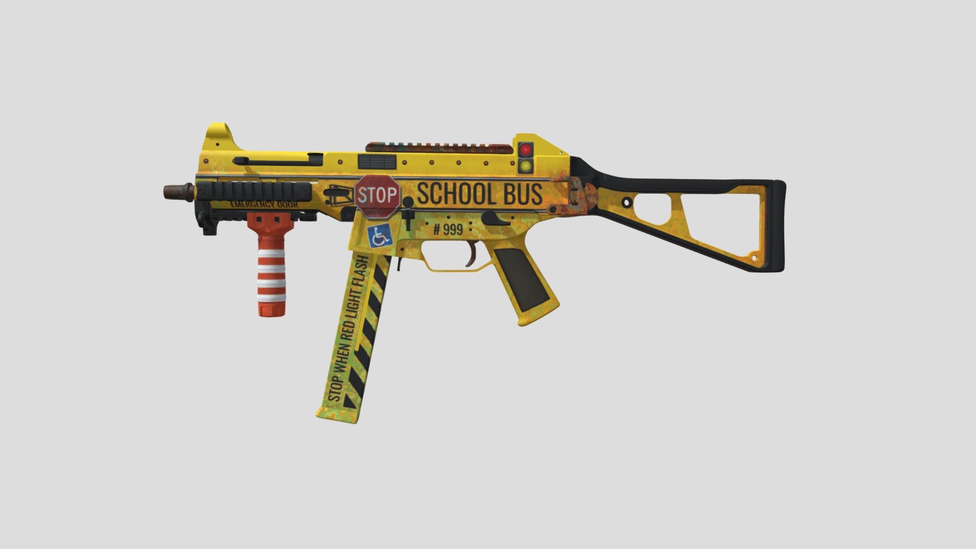 UMP-45 | Scool bus - 3D model by TheDoct0r [f10b5c5] - Sketchfab