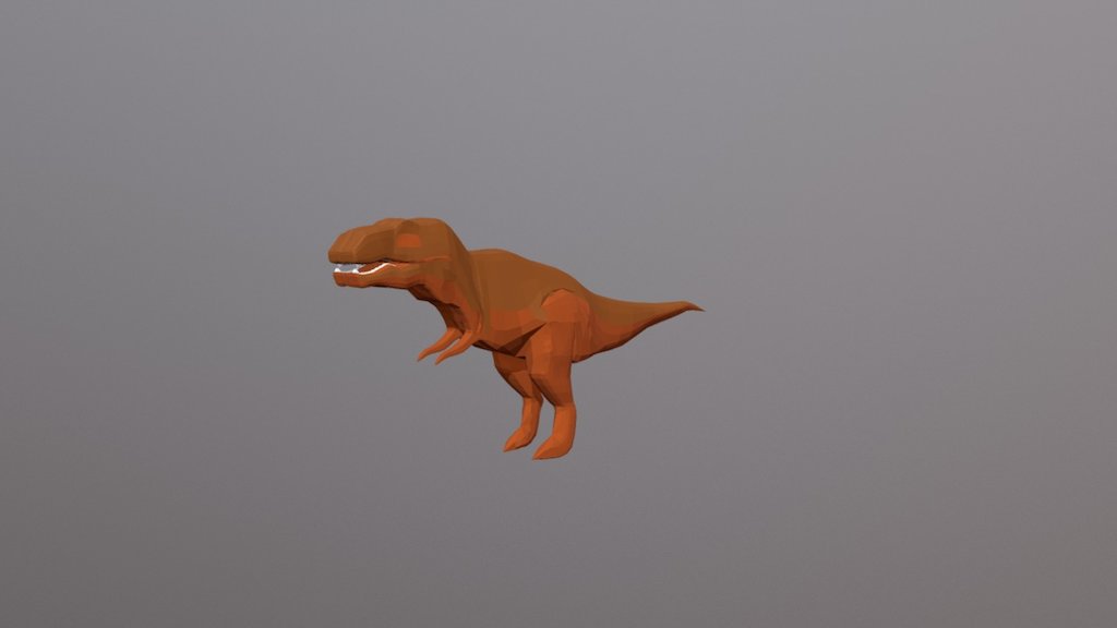 T-rex Low Poly - 3D model by bayupras [f10d469] - Sketchfab