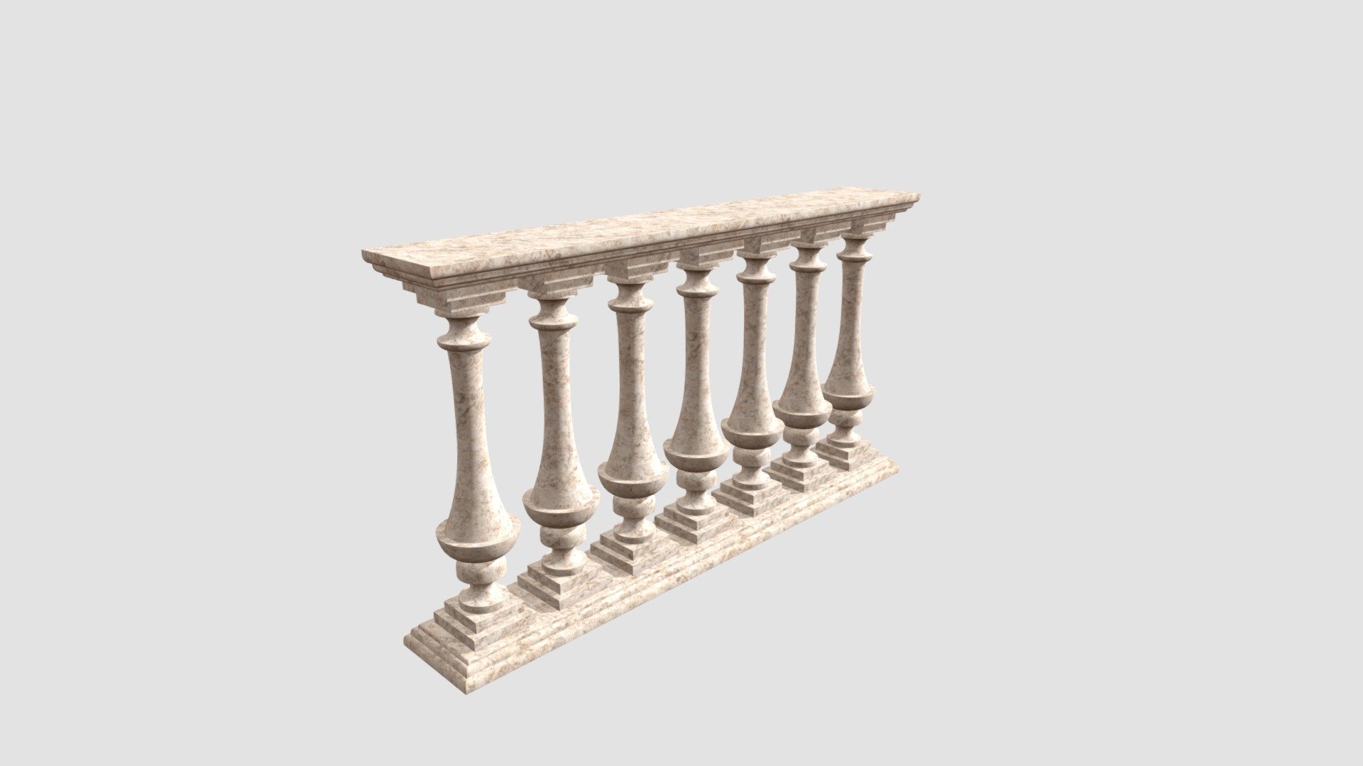 railing - Buy Royalty Free 3D model by Evermotion [f10d46b] - Sketchfab ...