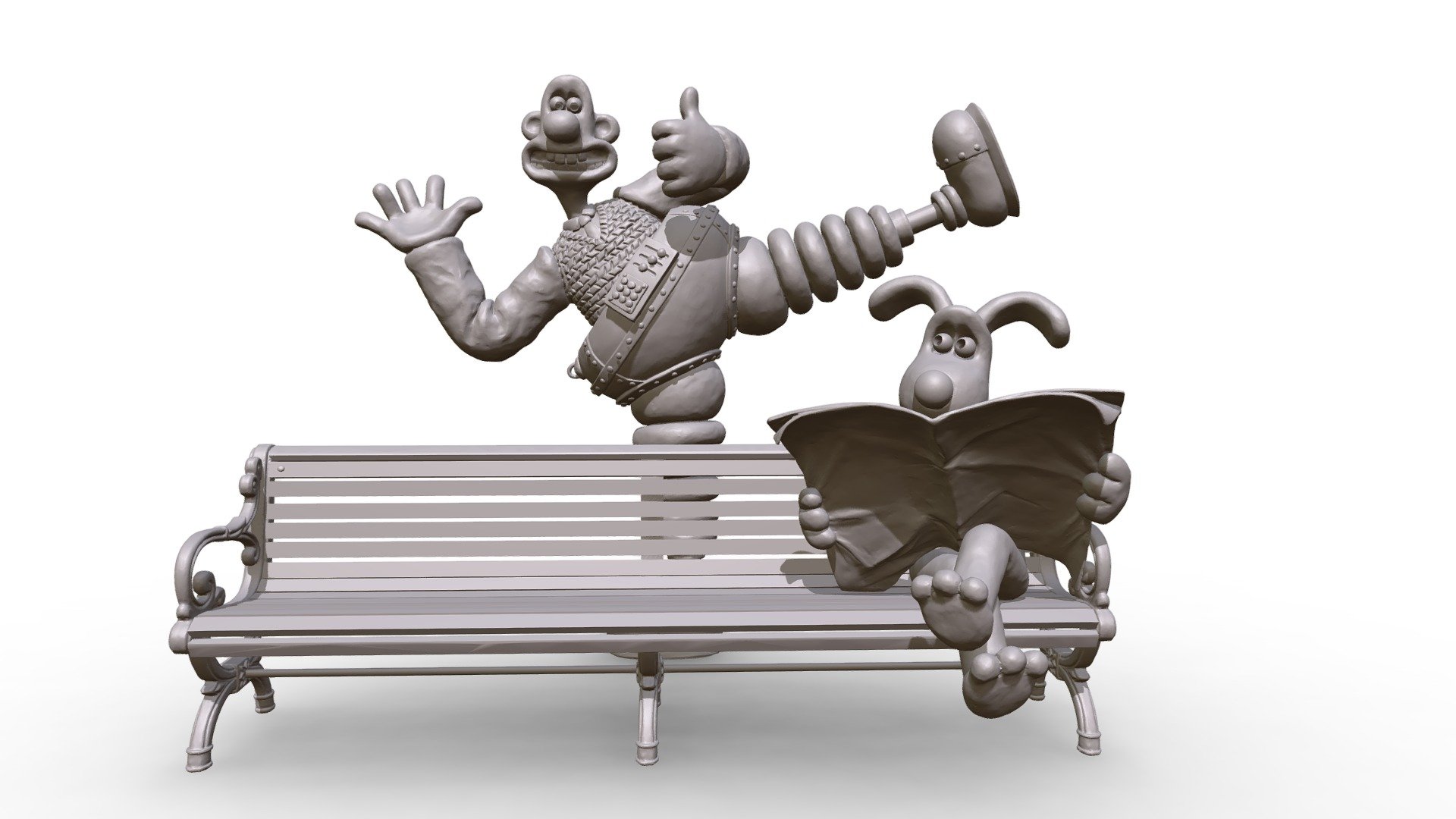 Wallace And Gromit - 3D model by Europac3d [f10e713] - Sketchfab