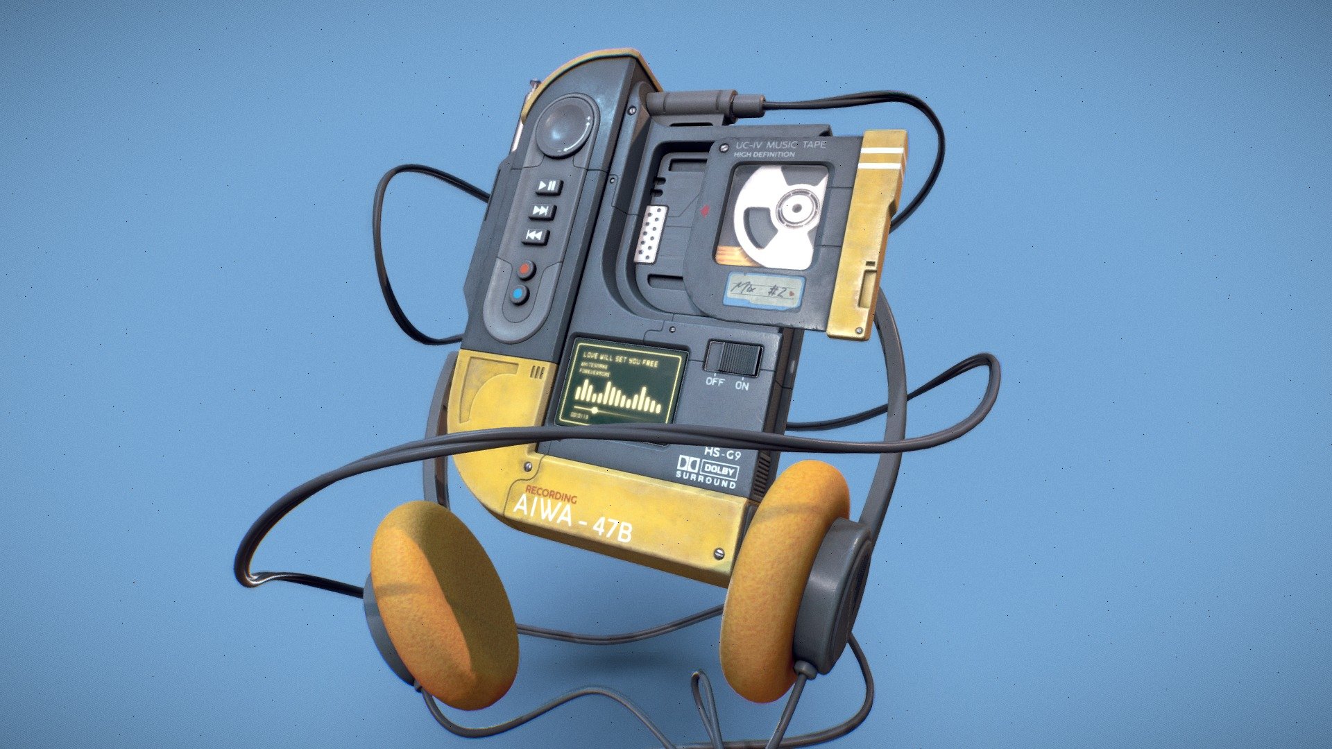 Walkman_Sketchfab - 3D model by Erwin van Dieren (@Erwinvandieren ...