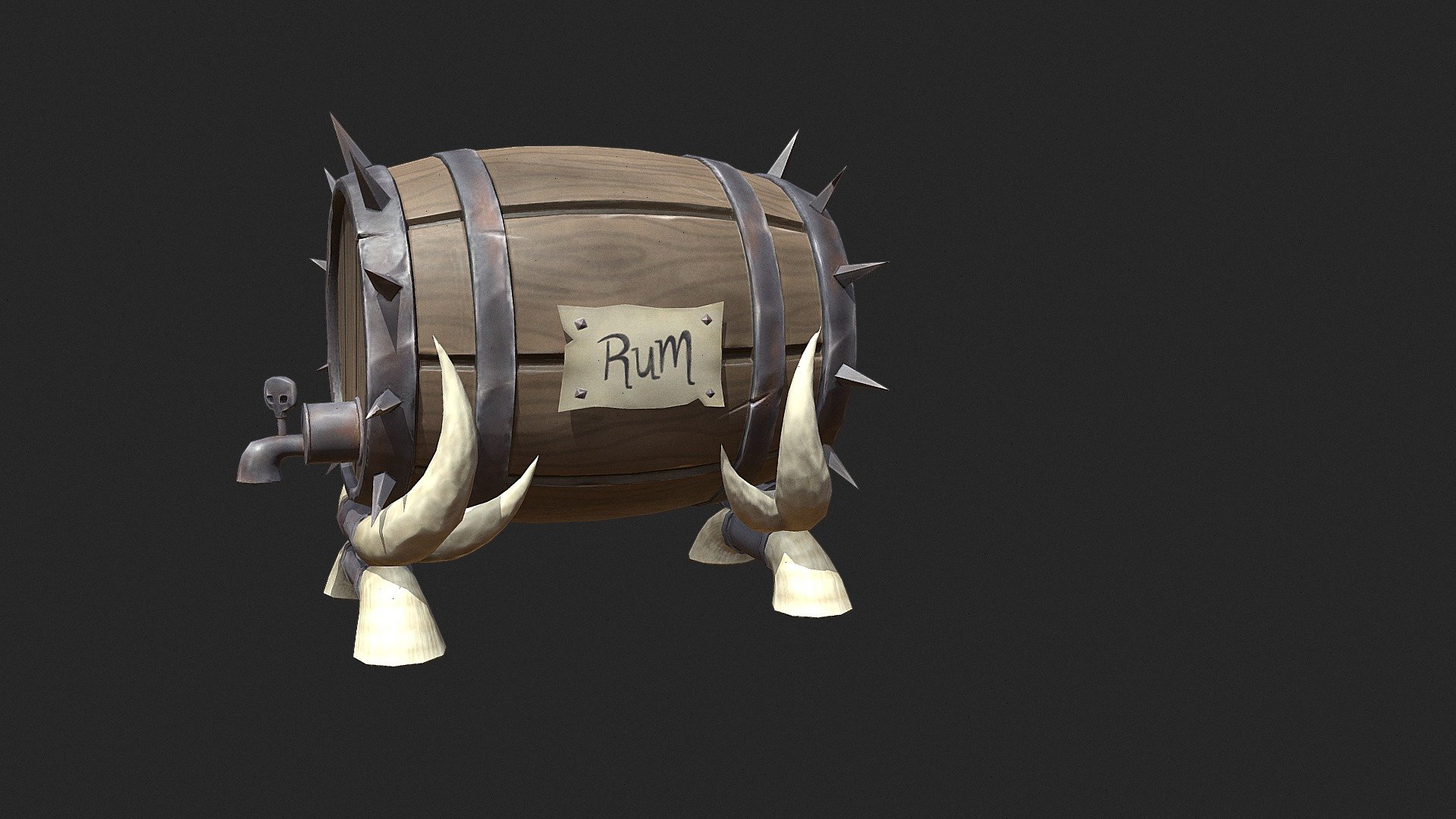 Rum Barrel - 3D model by Moa Jerneholt (@moajerneholt) [f10f050 ...