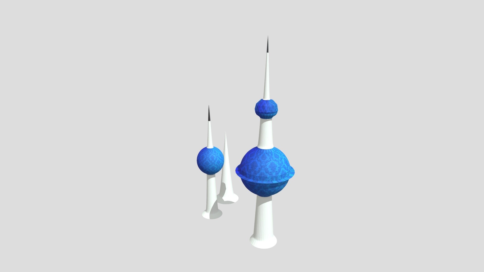 Kuwait Tower - Download Free 3D model by ASRADesigning [f10f140 ...