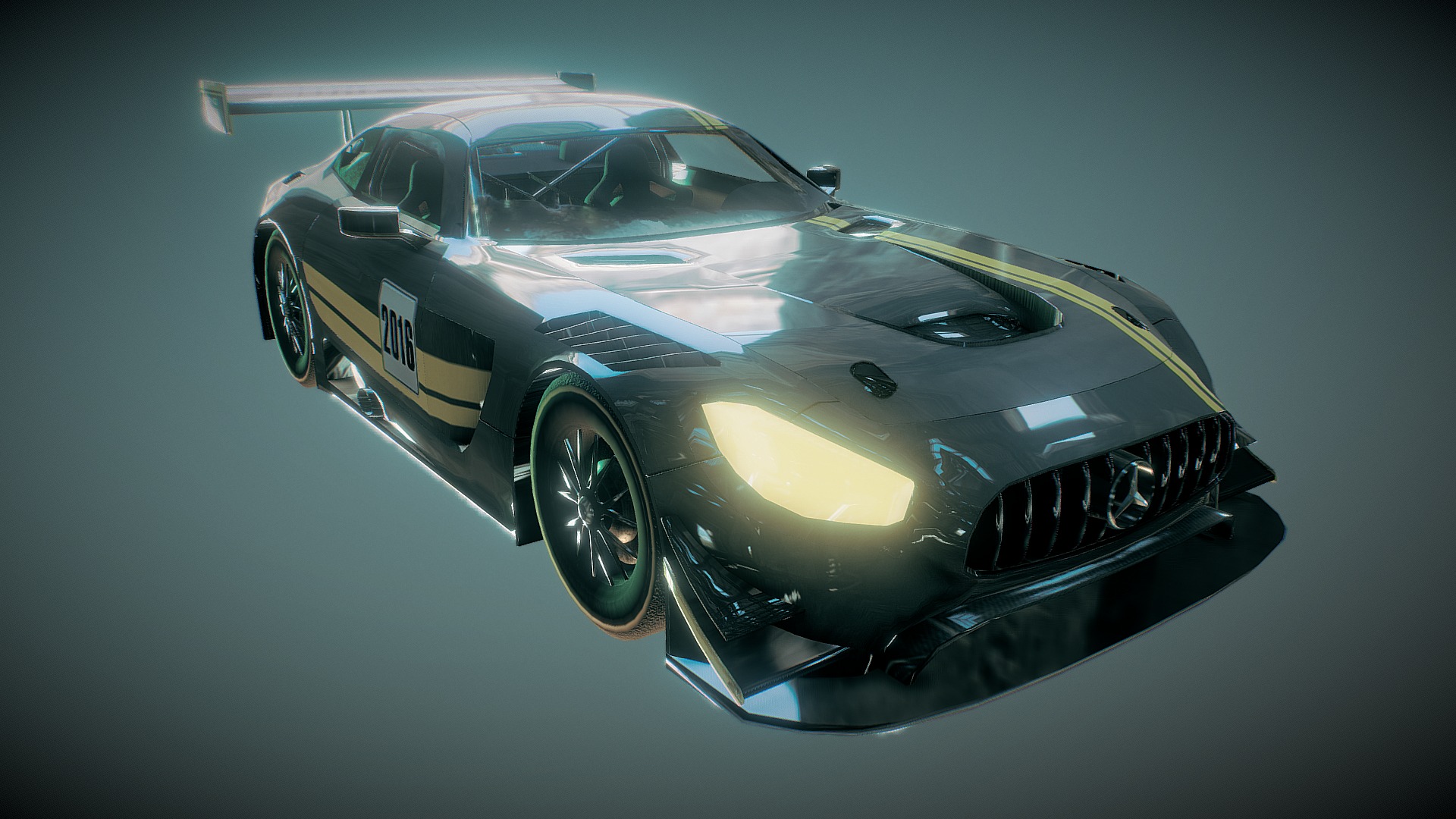 Mercedes Benz AMG GT3 - 3D model by oraystudios [f110ecf] - Sketchfab