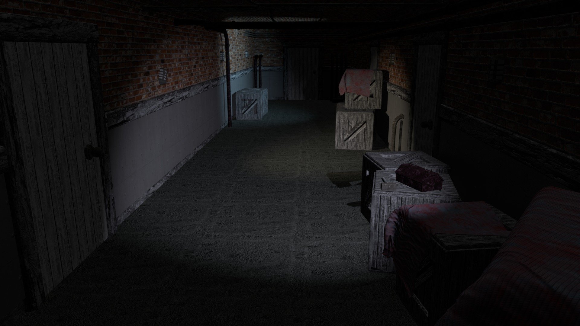 Modular Dark Storage/ Hallway - Download Free 3D model by TheTToonz ...