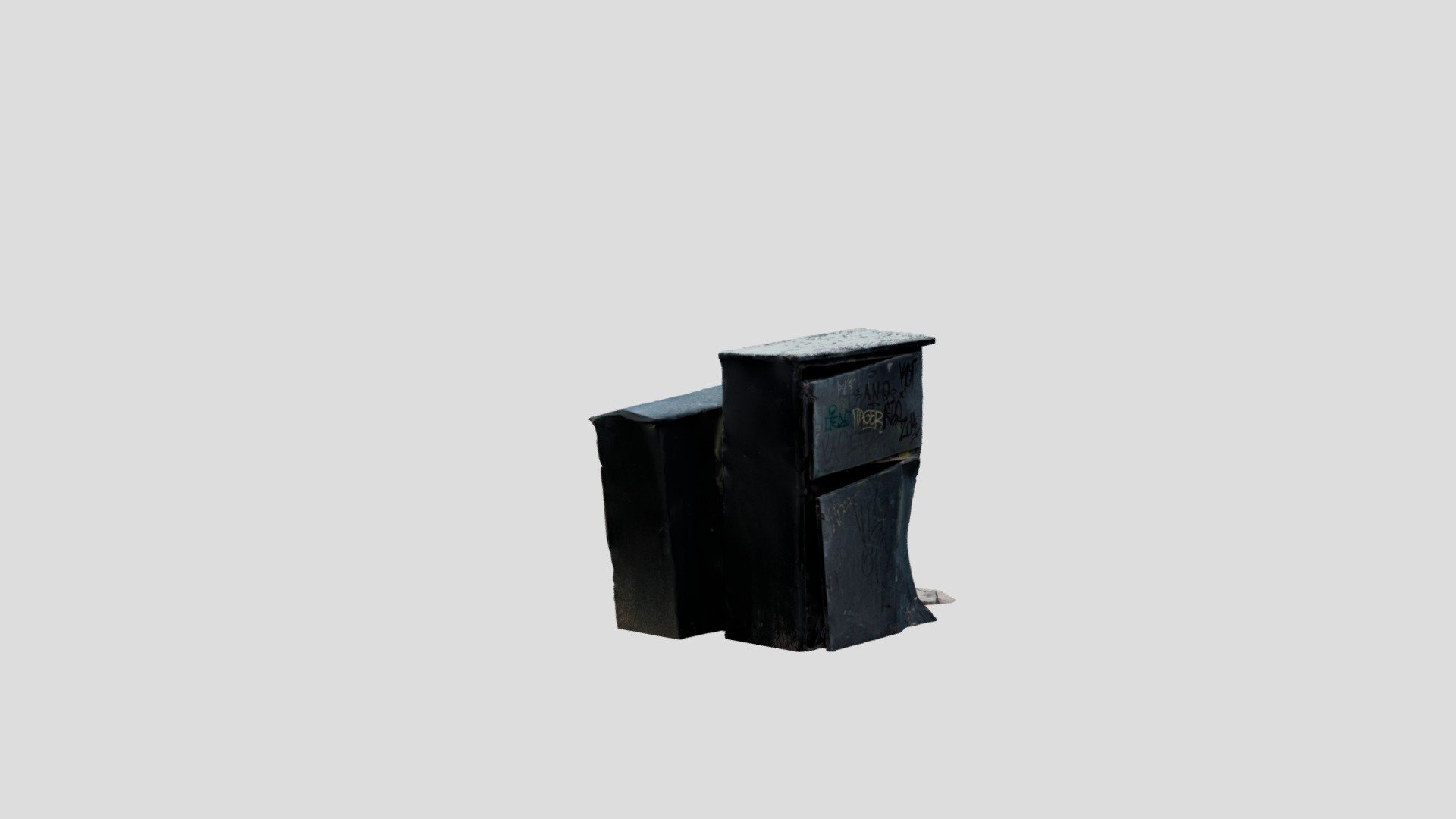 Metal Boxes Dented - Download Free 3D model by Weitblick.ai (@weitblick ...