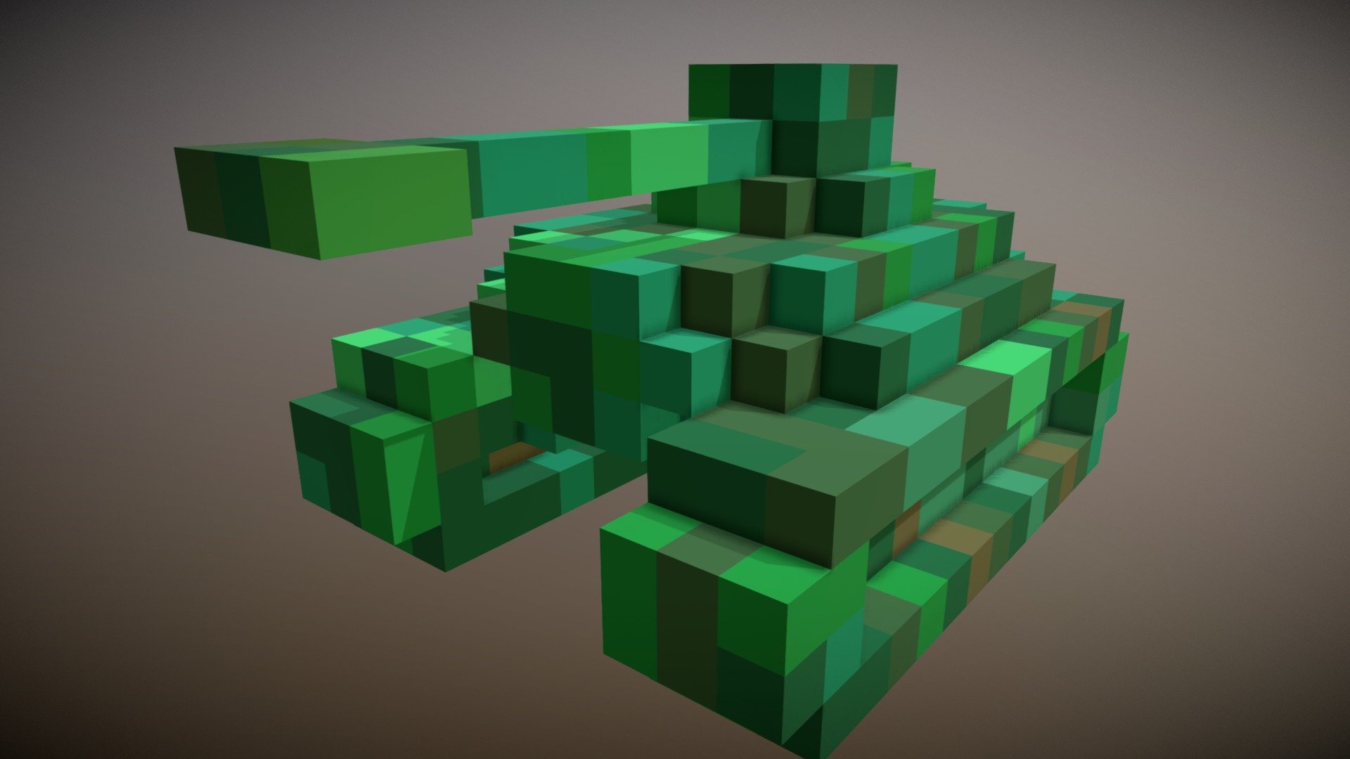 Voxel tank - 3D model by Emerson Fonseca (@emersonfonseca) [f11747a ...