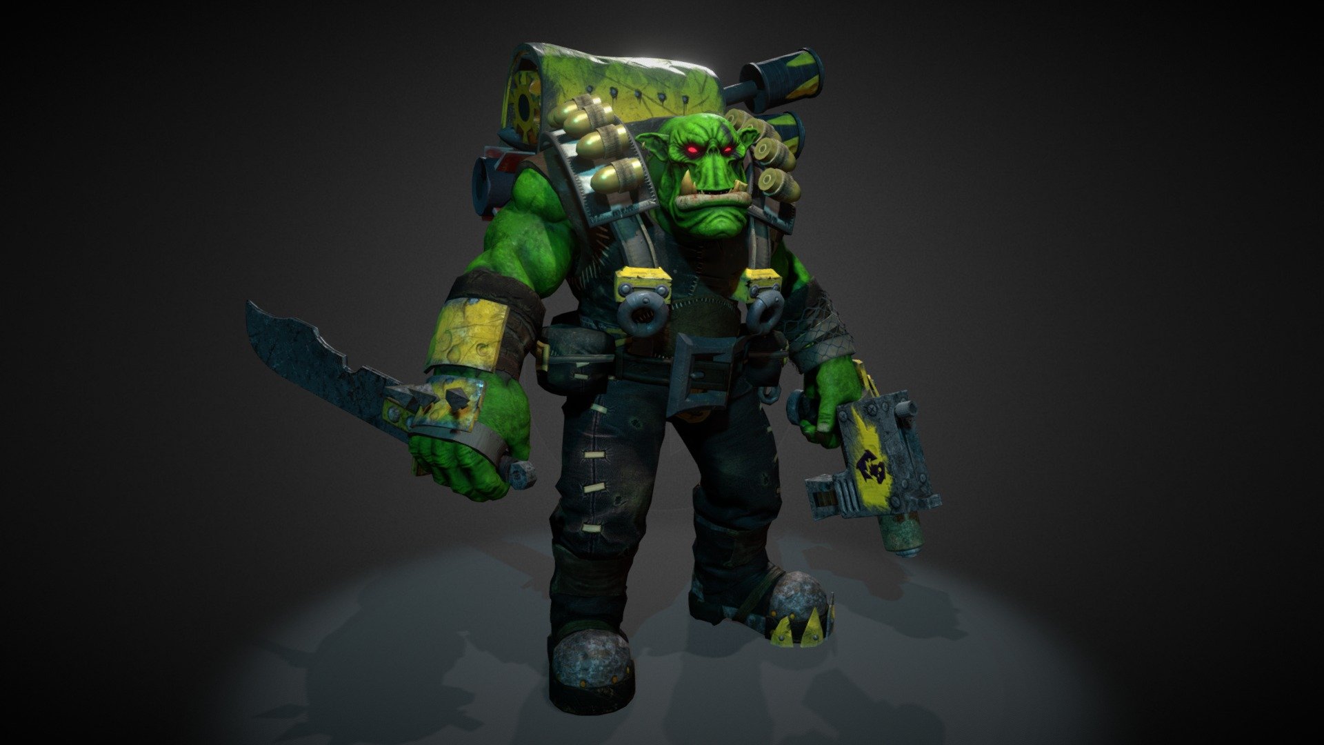 Warhammer 40k: Ork Kommando - 3D model by Joshua Shahinian (@joshmalosh ...
