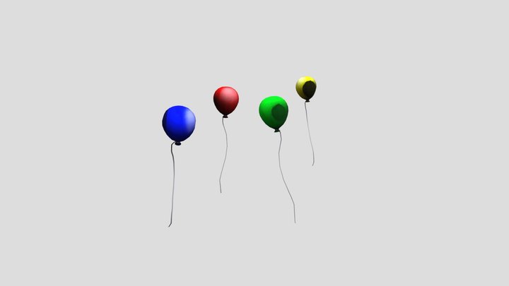 Balloons 3D models - Sketchfab