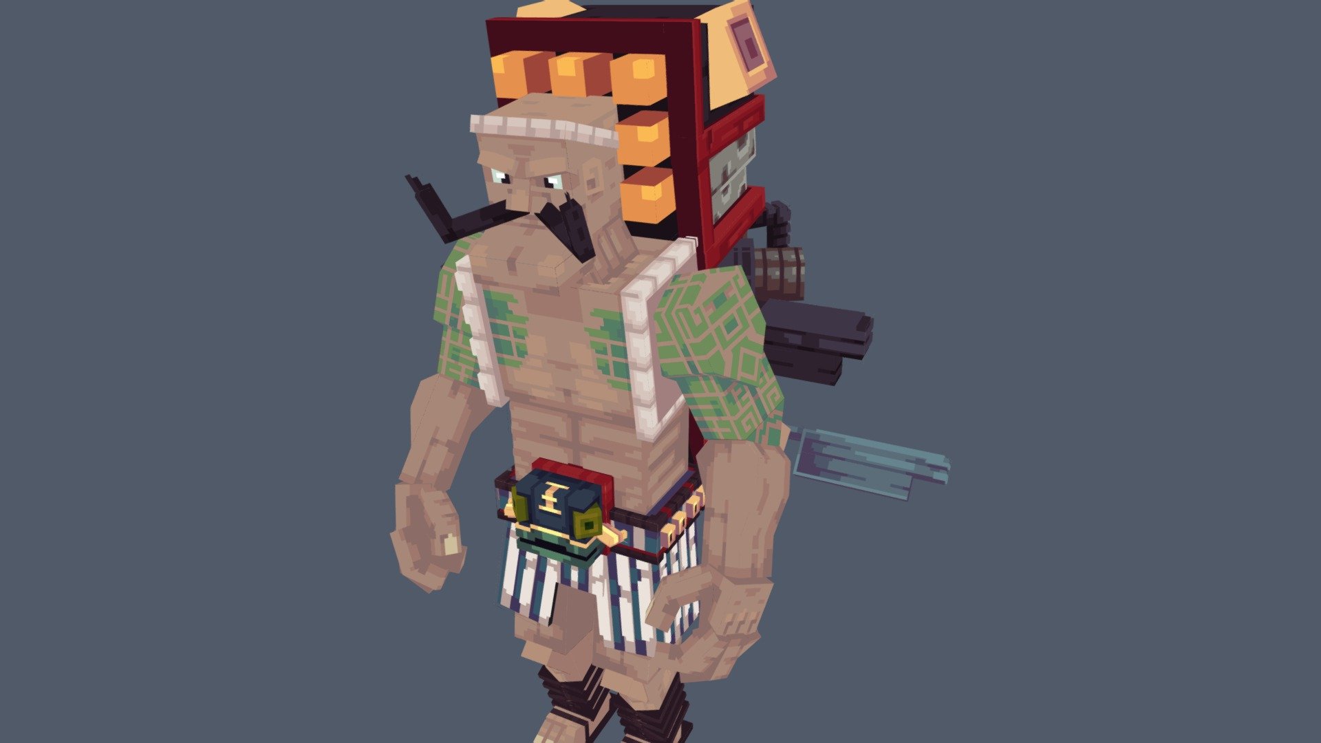 Chef - Boss [BlockBench] - 3D model by Maks - Art (@maksart1) [f11f9bb ...