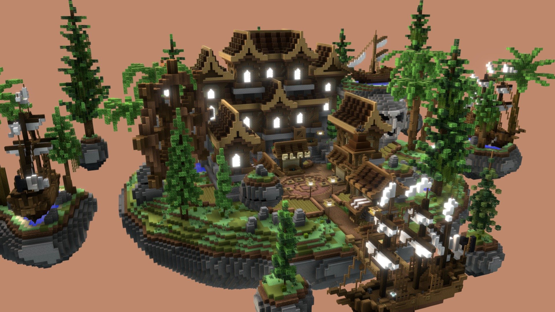 Lobby - Pirate Island - |180x180| - 3D model by OriginBuilds (@Origin ...