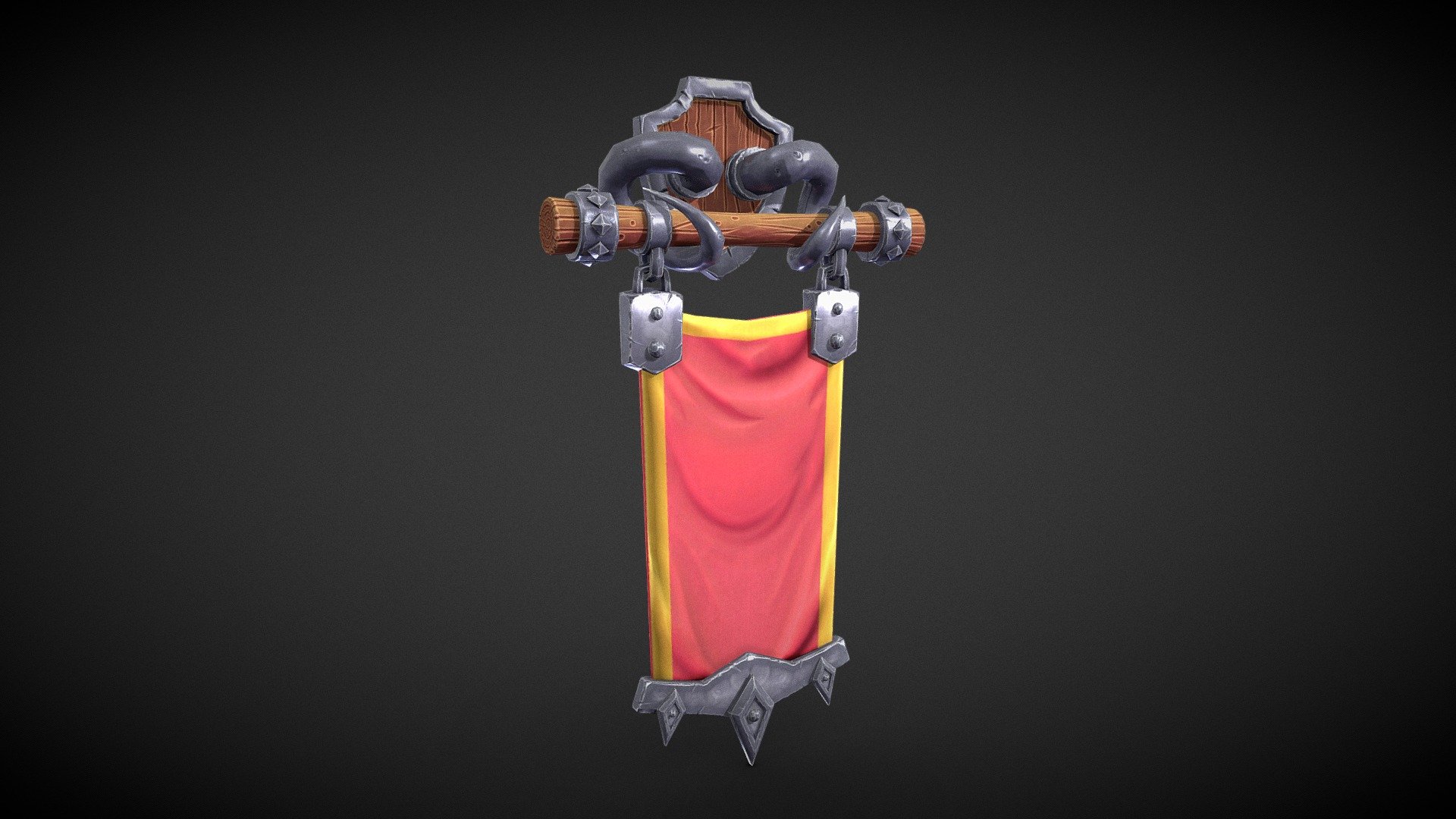 Fantasy Stylized Banner - 3D model by Burak Özcan (@ozcanburak8 ...