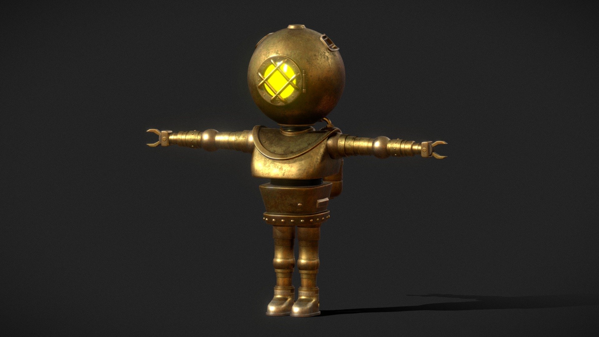 DiverRobot - Buy Royalty Free 3D model by Zambur [f1289b5] - Sketchfab ...