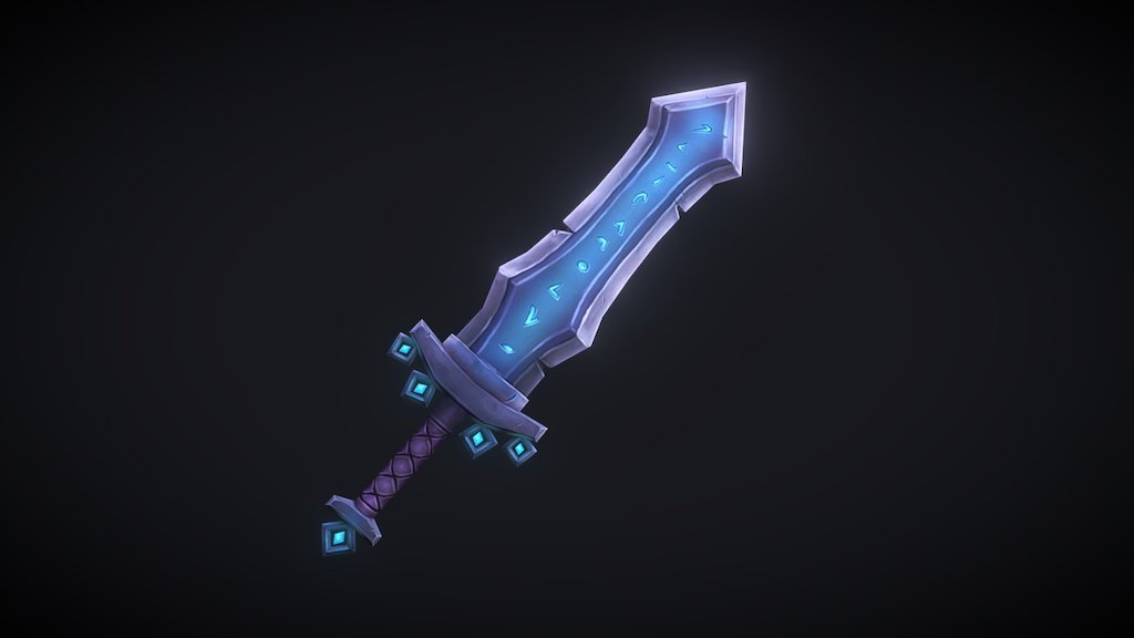 Great Sword of Frozen Night - Download Free 3D model by ZugZug Art ...