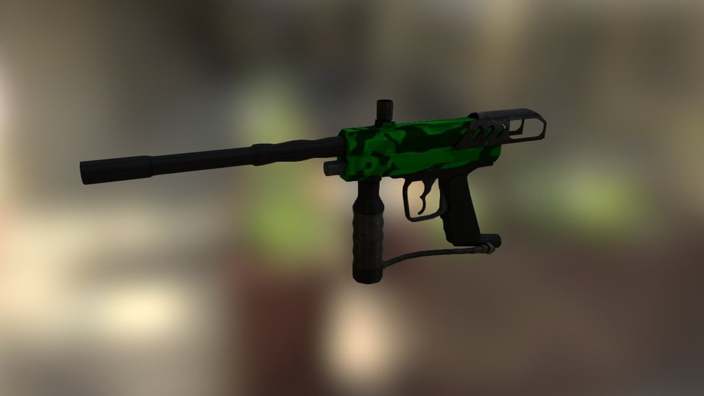 Paintball Gun Model - 3D model by Jeffery Jordan (@jjordanns) [f12a97f ...