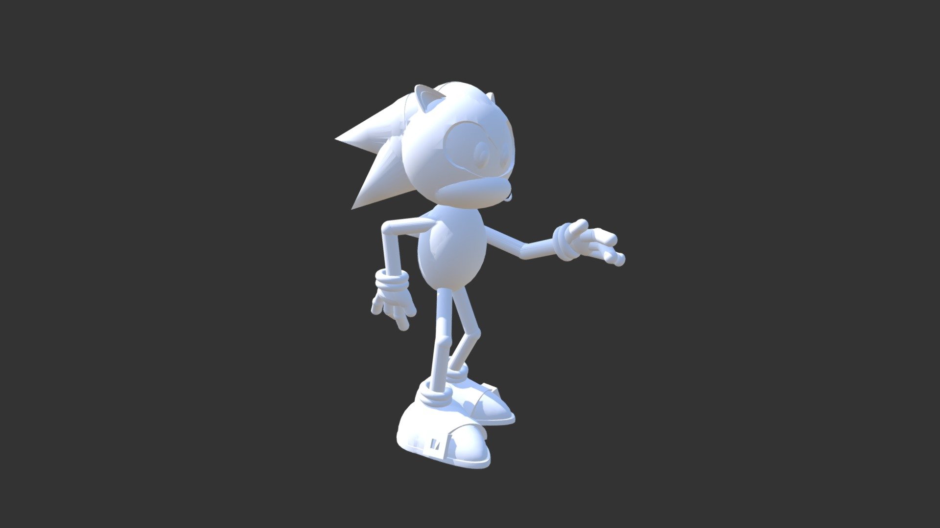 Sonic - 3D model by Laco.Jurdik [f12d44d] - Sketchfab