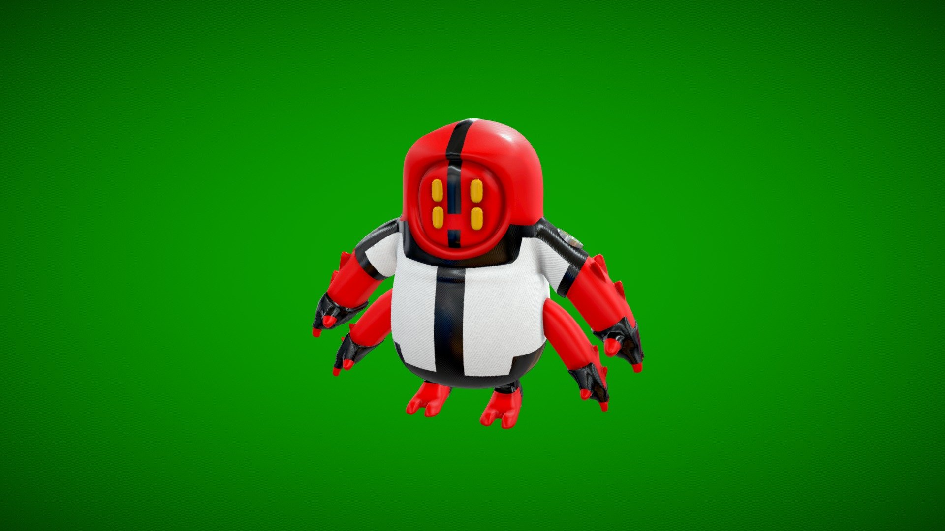 Four Arms Fall guys - 3D model by AlexSegrob [f12eb67] - Sketchfab