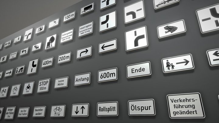 German-street-signs 3D models - Sketchfab