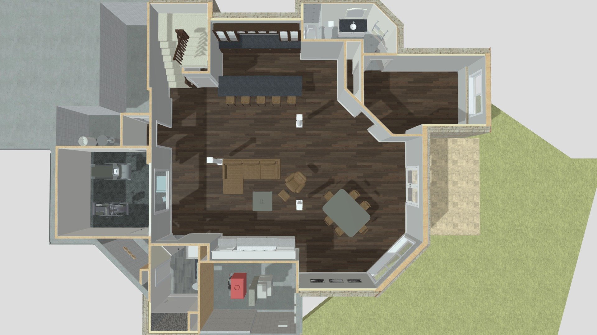 Basement Idea 1 - 3D model by OakBridge Development (@oakbridge ...