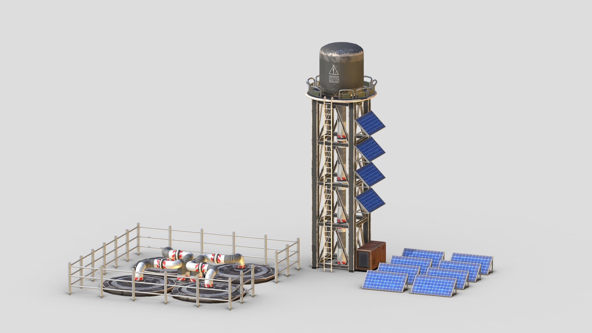 [ Alien Colony ] Water tower - Buy Royalty Free 3D model by ArchViz ...