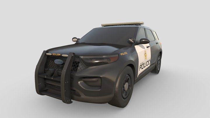 Police-car 3D models - Sketchfab