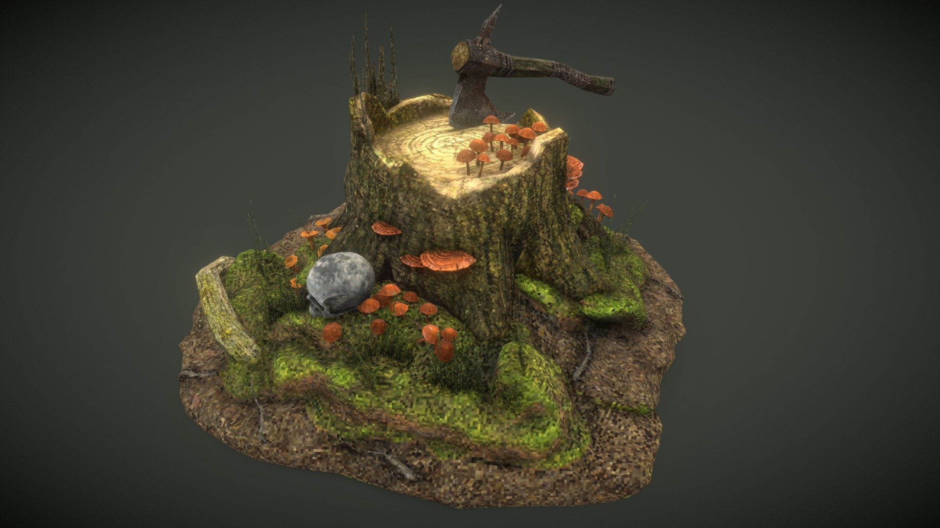 Forest Stump - 3D model by Avgust9 [f1322c4] - Sketchfab