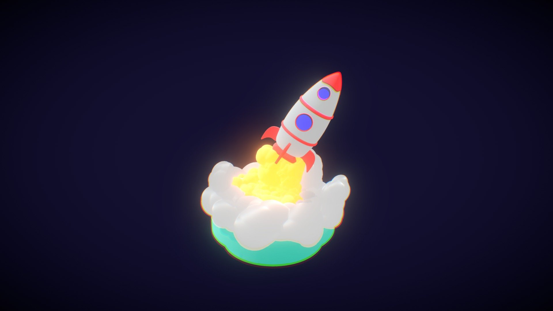 Rocket - 3D model by Karen Báez Aragón (@ktbaez) [f1326c0] - Sketchfab