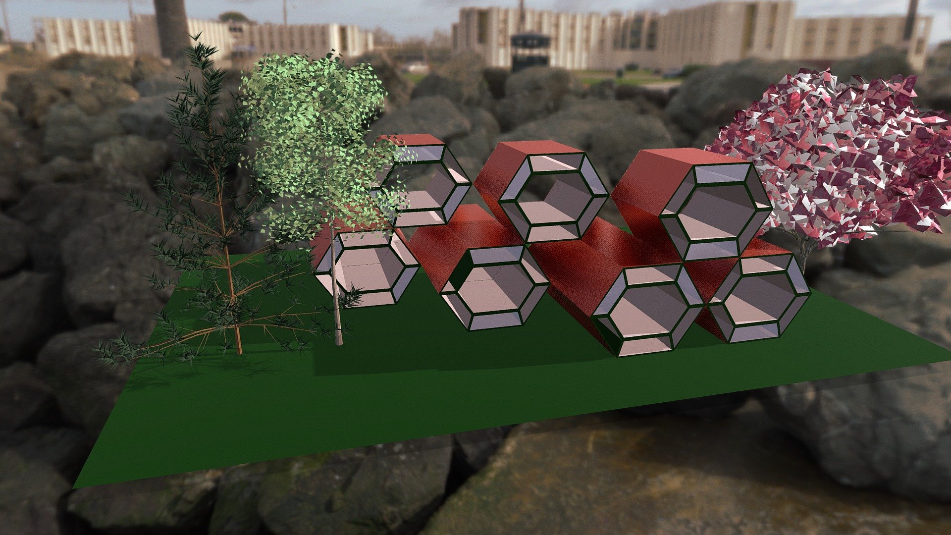 6430072825_เปรมิกา หนูทิม_UA118_Honey comb - 3D model by premiga13 ...