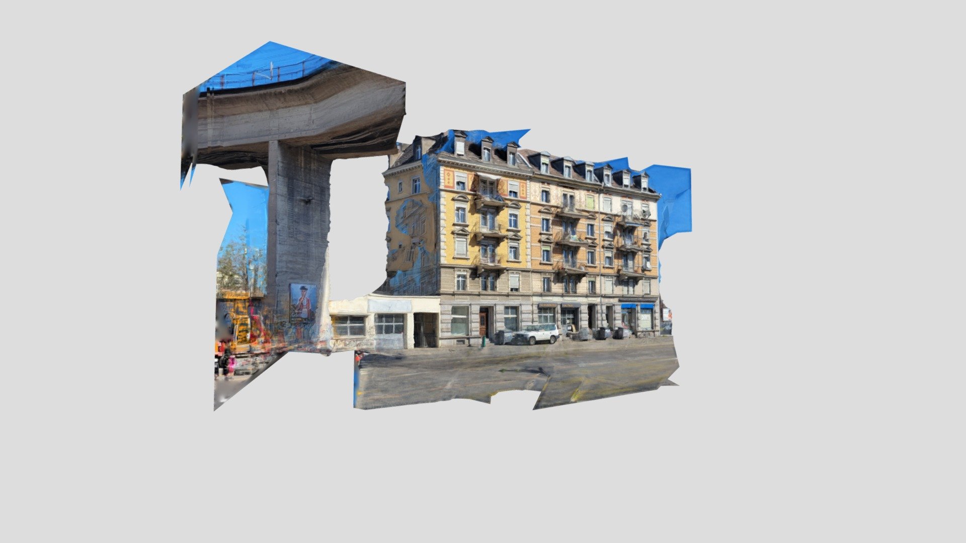 residence and shopping broken model 200k - Download Free 3D model by ...