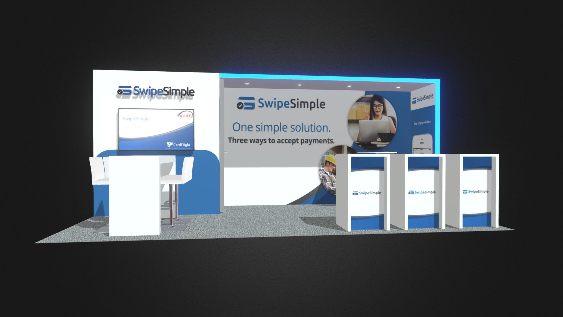 Swipe Simple 10x20 ETA Transact 2025 - 3D model by EP (@ExhibitP ...