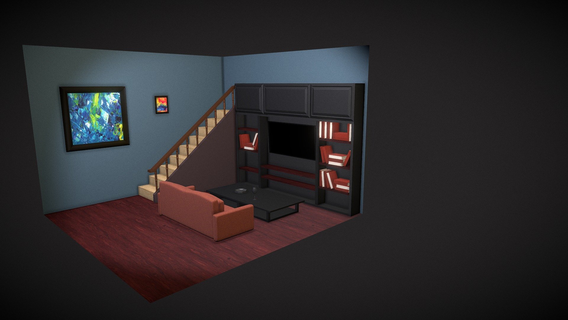 Den(Room) - Download Free 3D model by KuroiSense [f136655] - Sketchfab