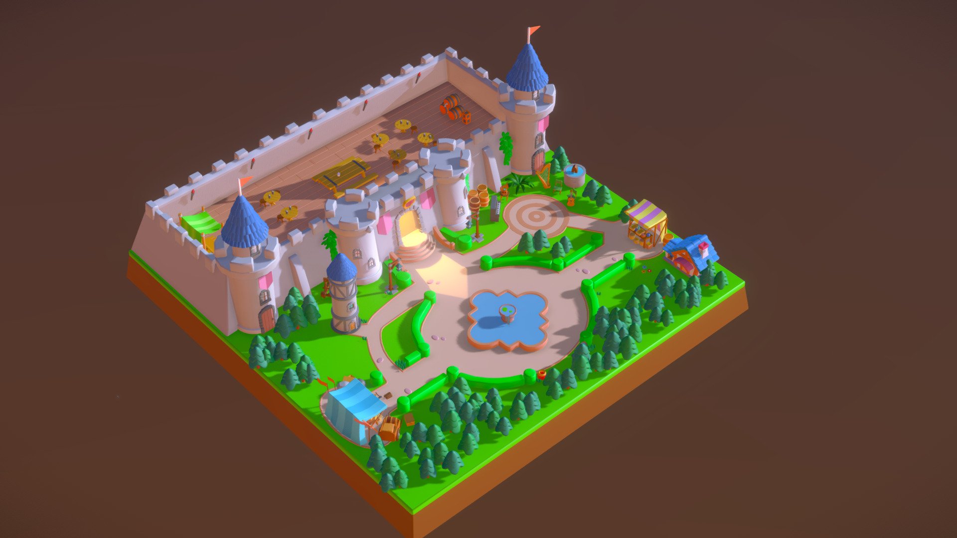 Castle Space - 3D model by Burak Gök (@opusgeo) [f1373fb] - Sketchfab