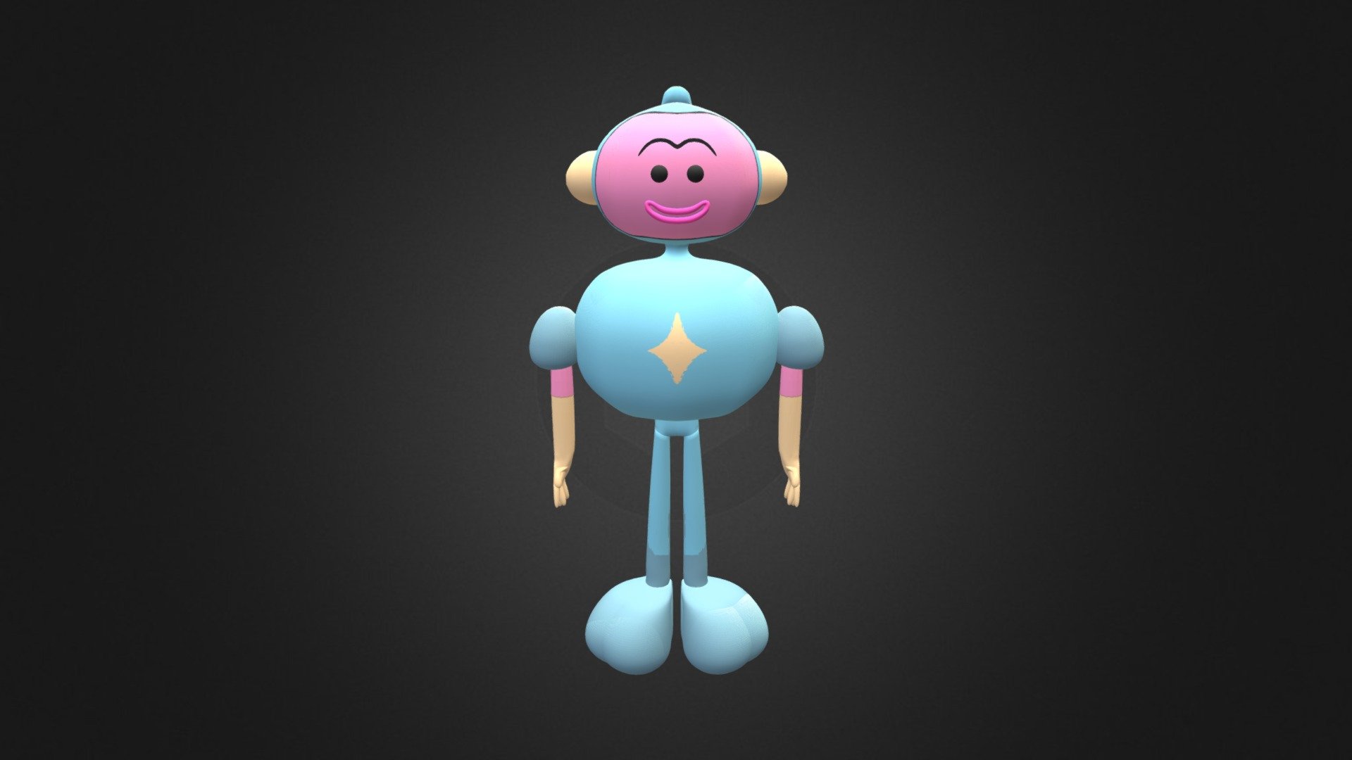 low poly cartoon character - Download Free 3D model by Model_Tech ...