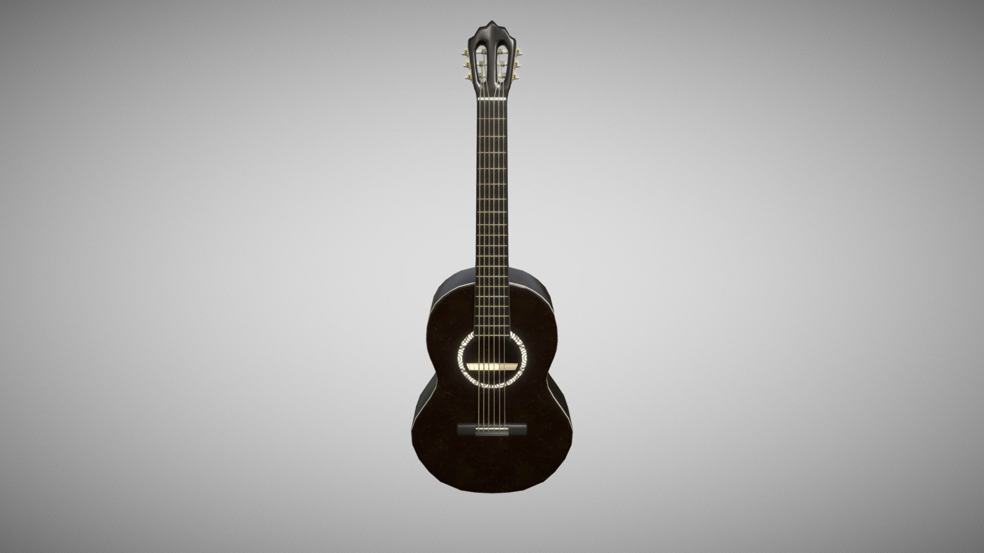 Simple Guitar Model - 3D model by Vinicius.Ananias [f139f5d] - Sketchfab