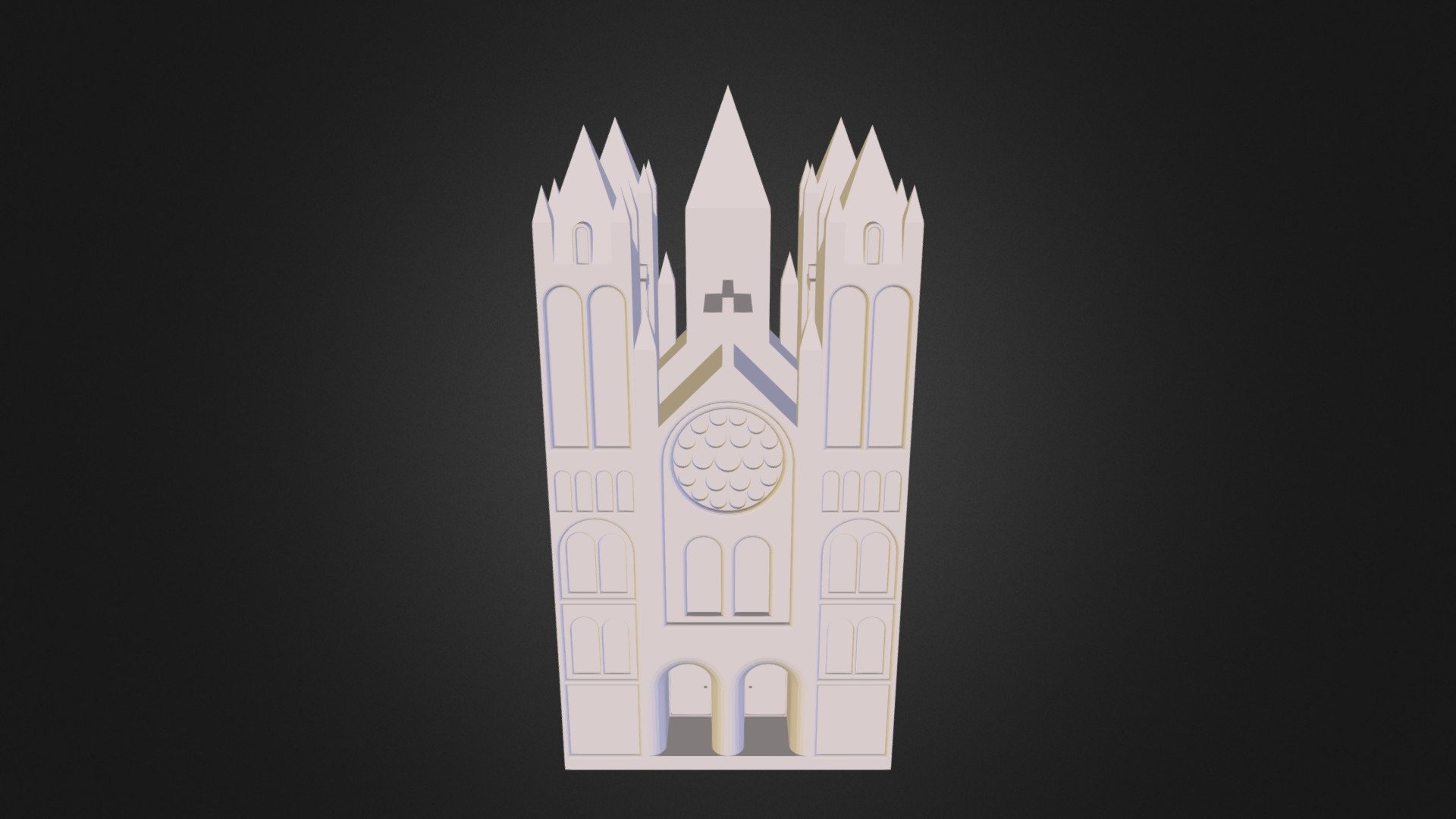 Cathedral Game Piece - 3D model by 3dindustries [f13a960] - Sketchfab
