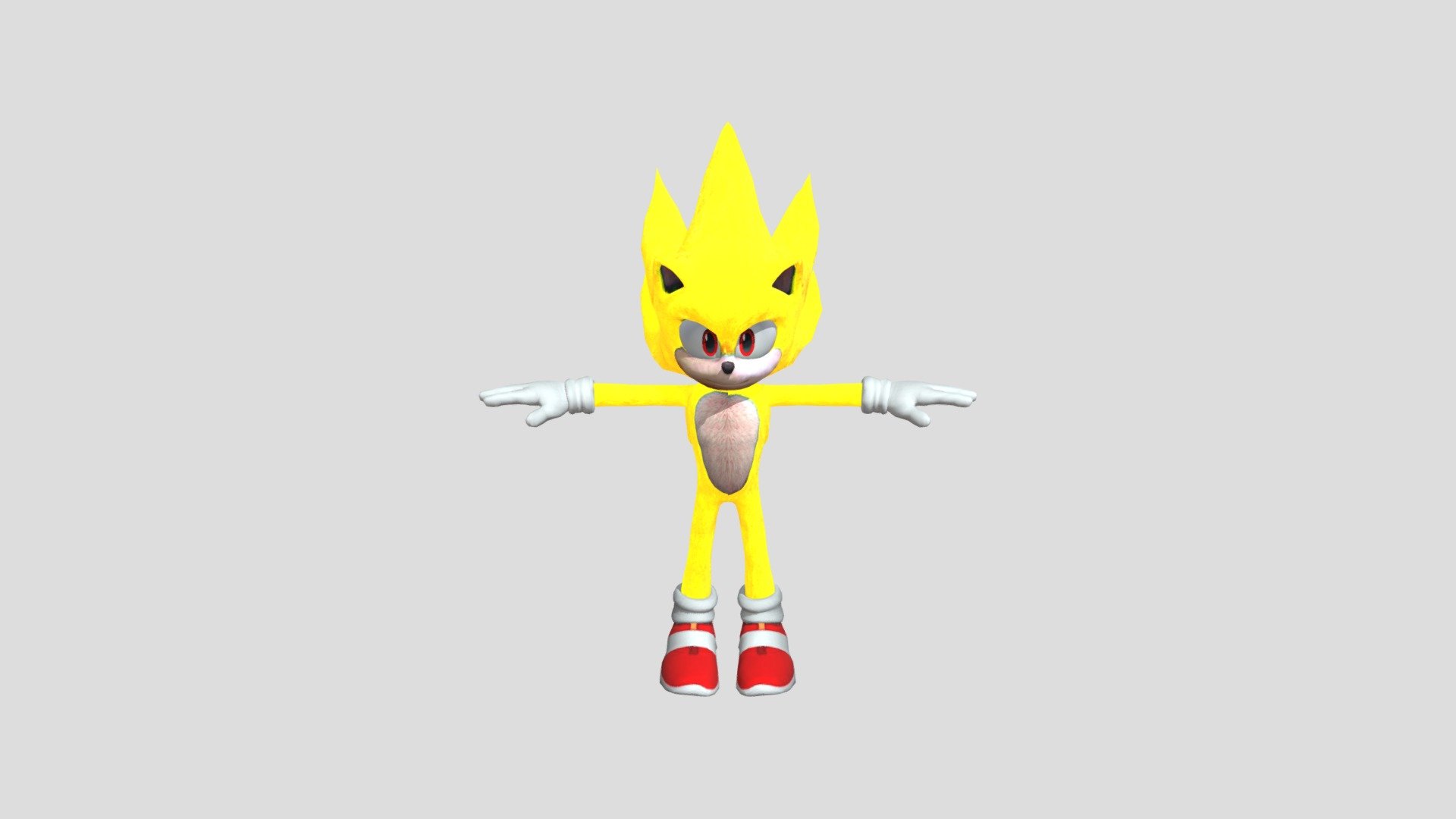 movie-super-sonic-3d-model - 3D model by Ayan_sonic1 [f13ca58] - Sketchfab
