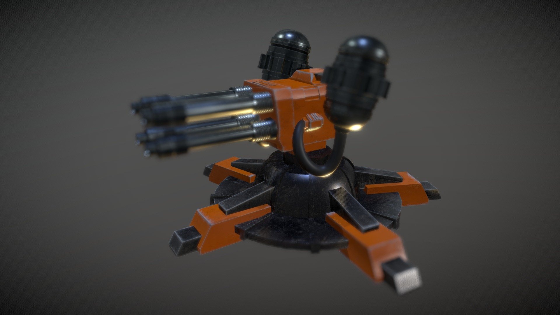 turret - 3D model by XYZkarthick (@karthick123info) [f1415bd] - Sketchfab
