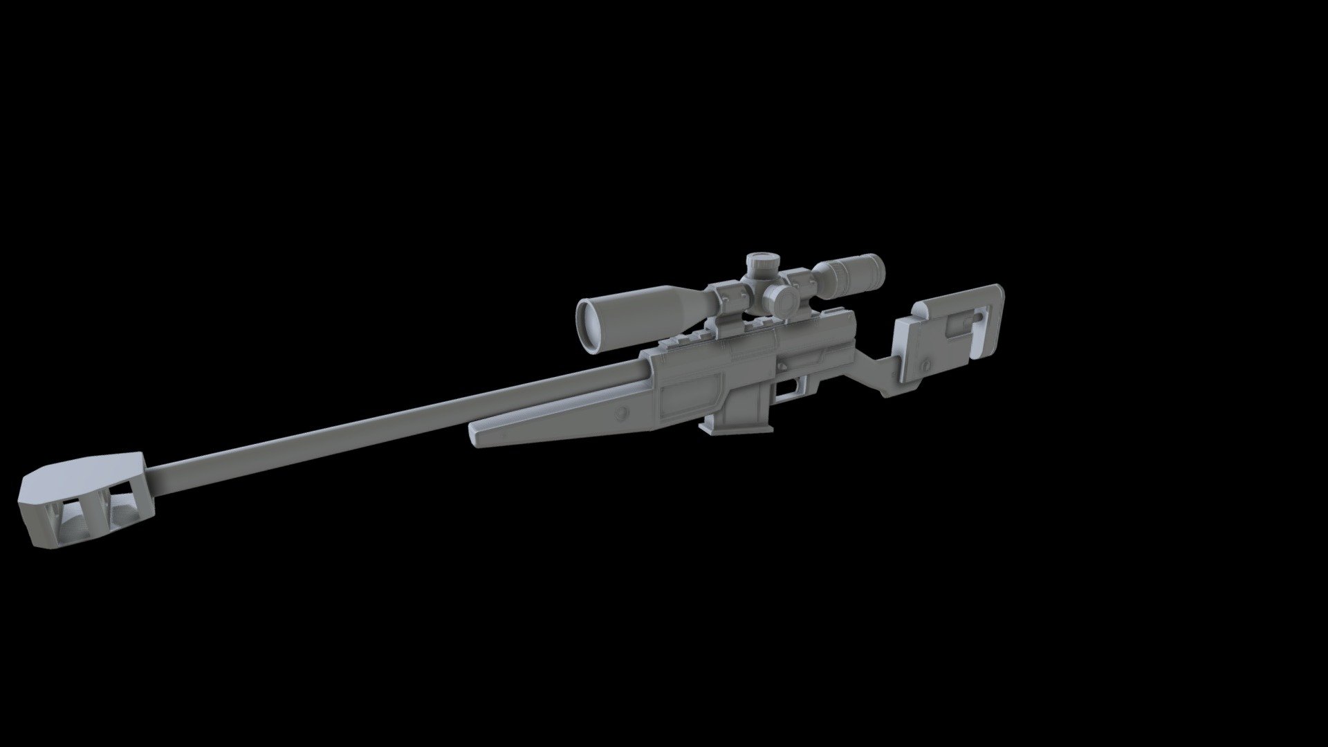 sniper_reifle_v3 - 3D model by caiusbaro [f141a64] - Sketchfab