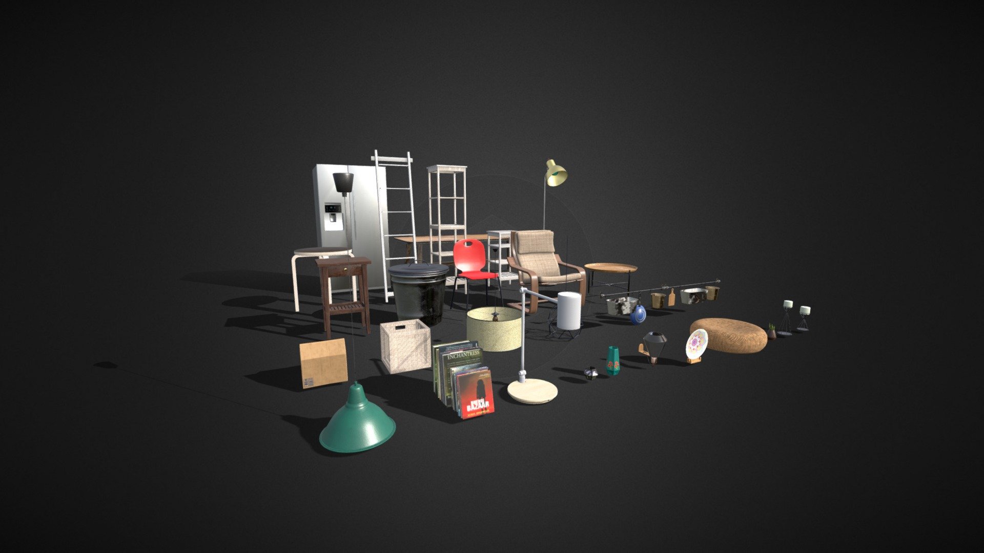 House Interior Set 1 - Buy Royalty Free 3D model by Sapizon [f141f34 ...