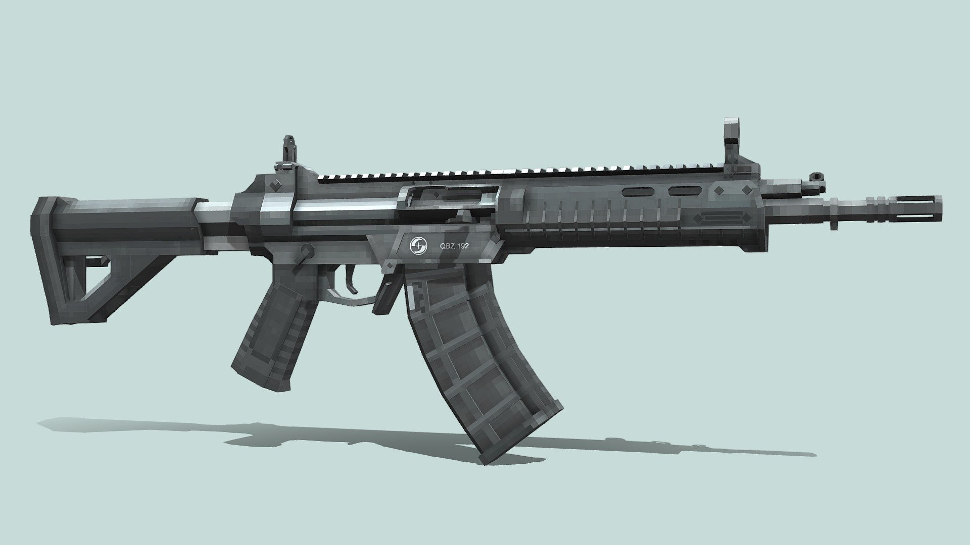 QBZ-192 - 3D model by 草泥马小逼崽子 (@fuccg) [f143580] - Sketchfab