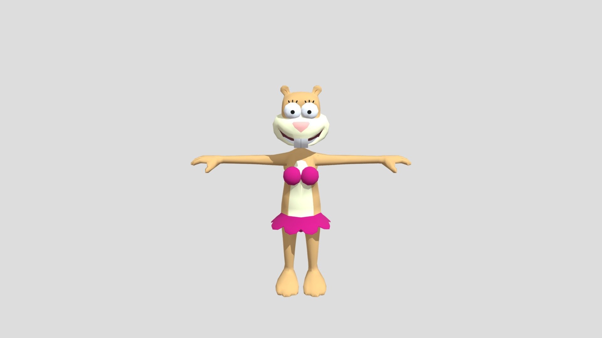 sandy cheeks bikini - Download Free 3D model by AidanYT55Twt (@Pofdpoi ...