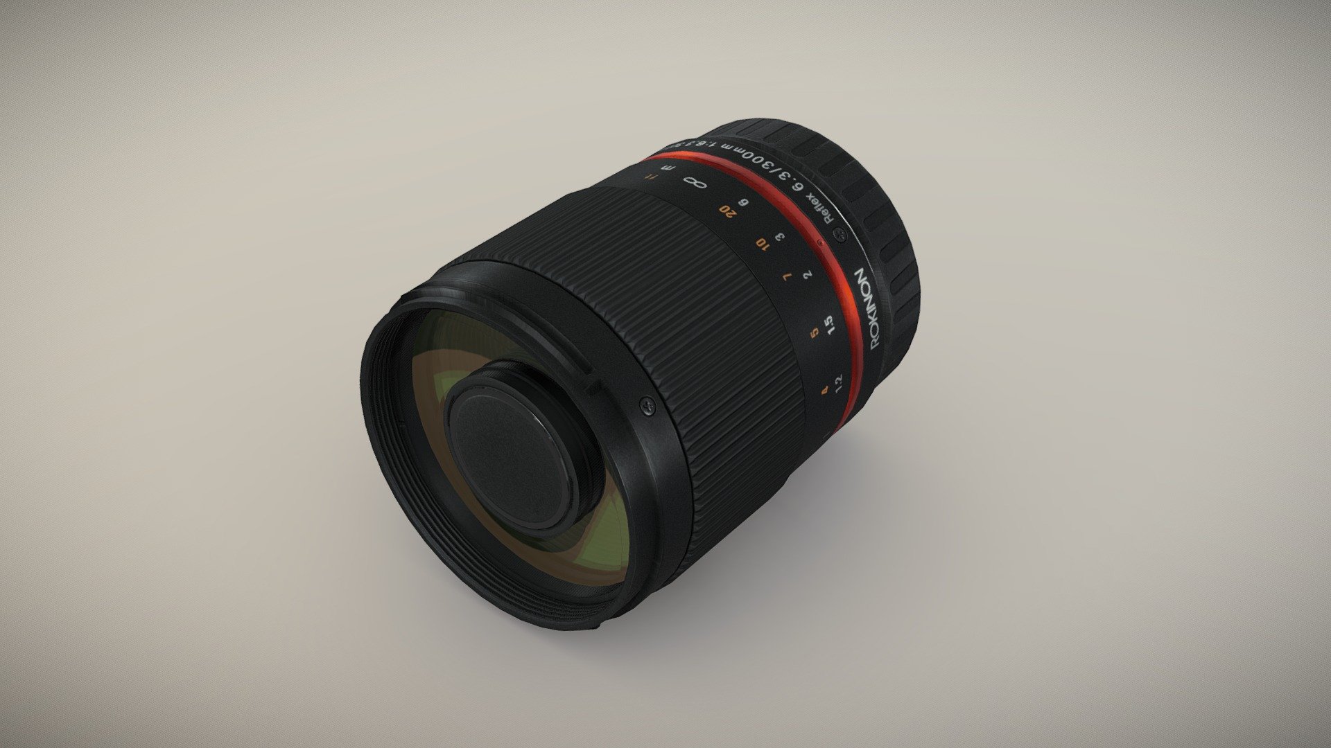 Rokinon Reflex 300mm f/6.3 ED UMC CS Lens - 3D model by 3DOverstock ...